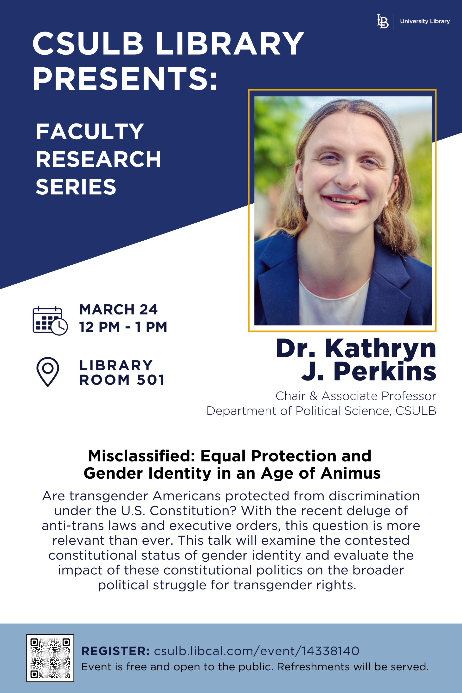 Faculty Research Series: Dr. Kathryn Perkins on LGBTQ rights and the US Constitution ...